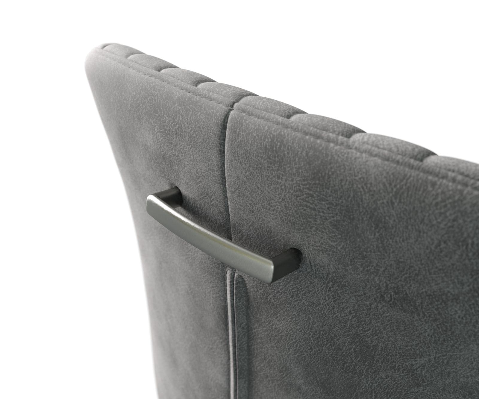 Barstuhlgriff Flex-Flach Edelstahl Silber